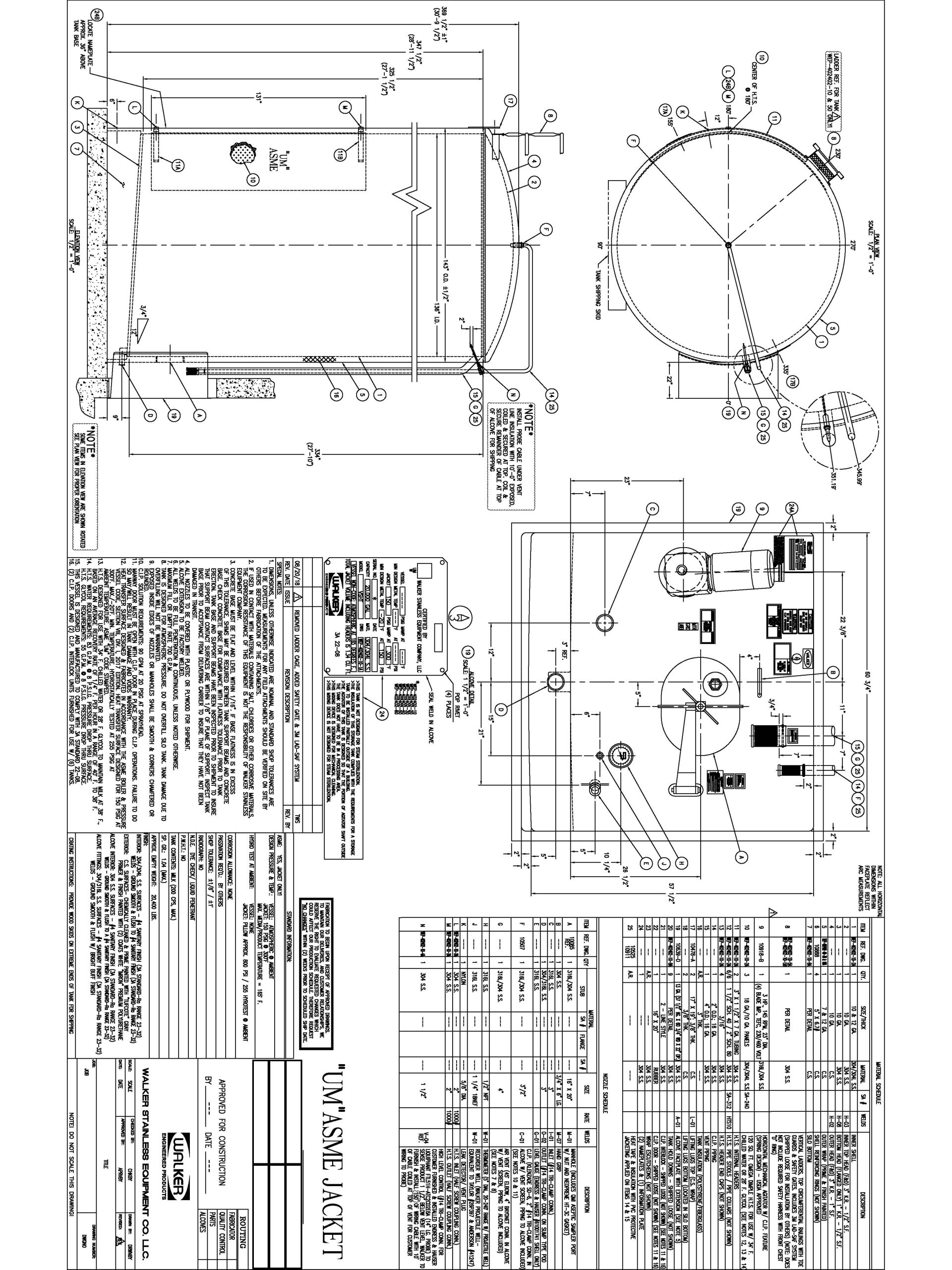SOLD – IMMEDIATELY AVAILABLE!!!NEW (7) WALKER S/S JACKETED SILOS – M ...